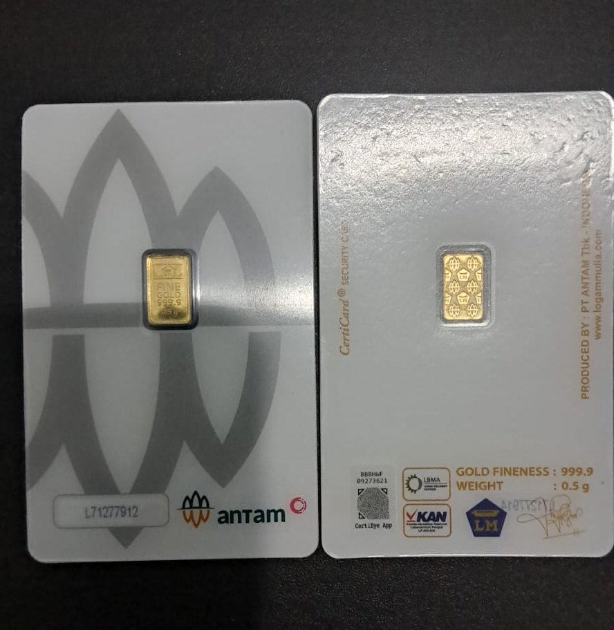 Emas Antam 0,5 gram